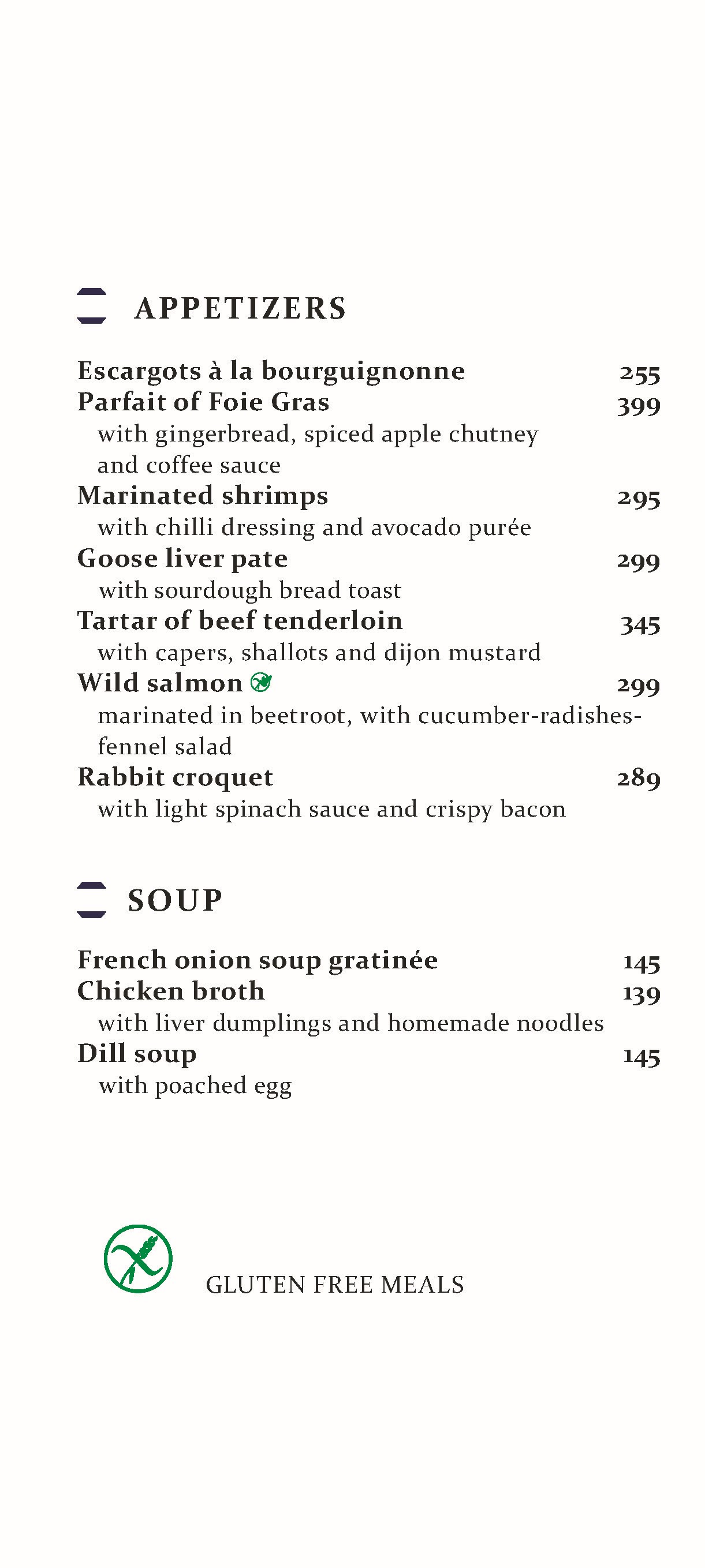 Menu ala Carte nový – Café Imperial