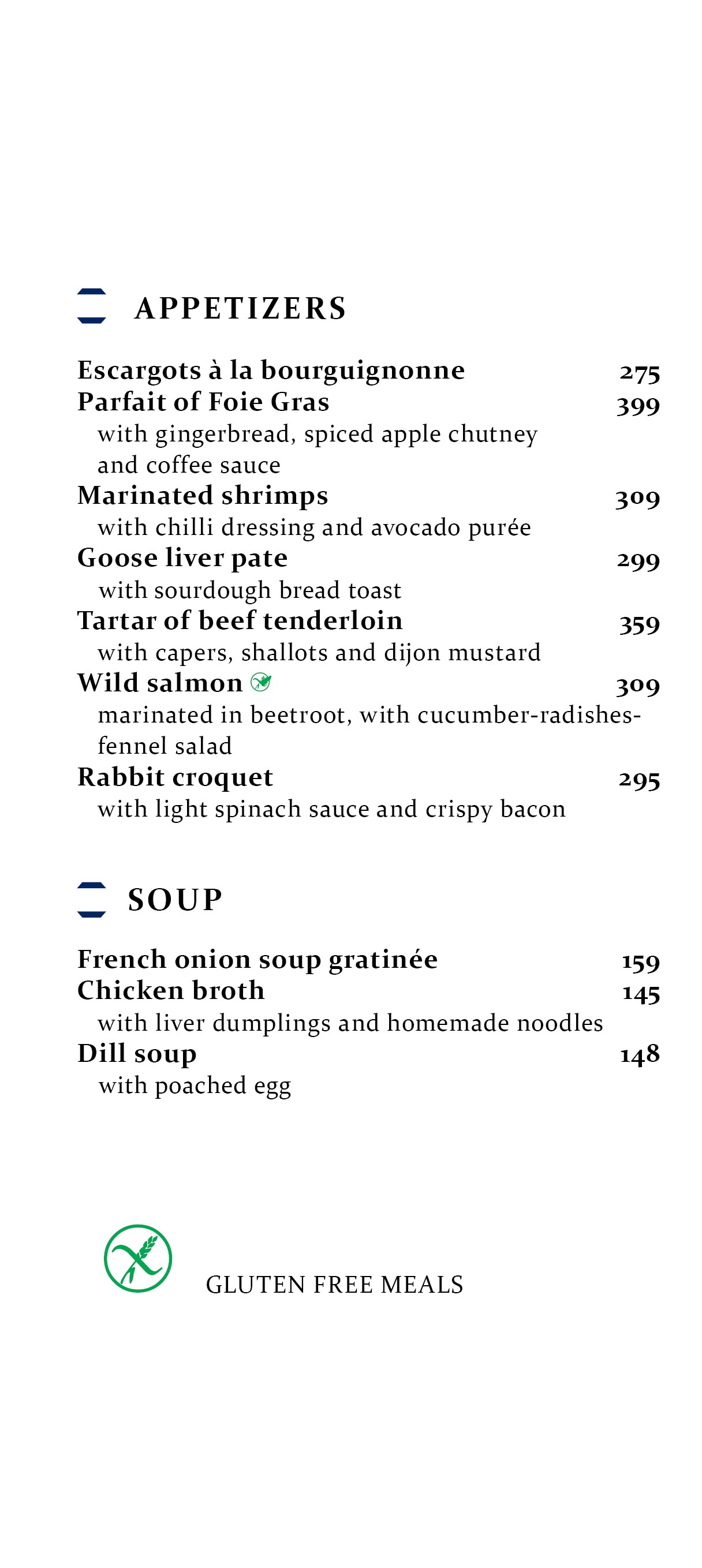 Menu ala Carte nový – Café Imperial