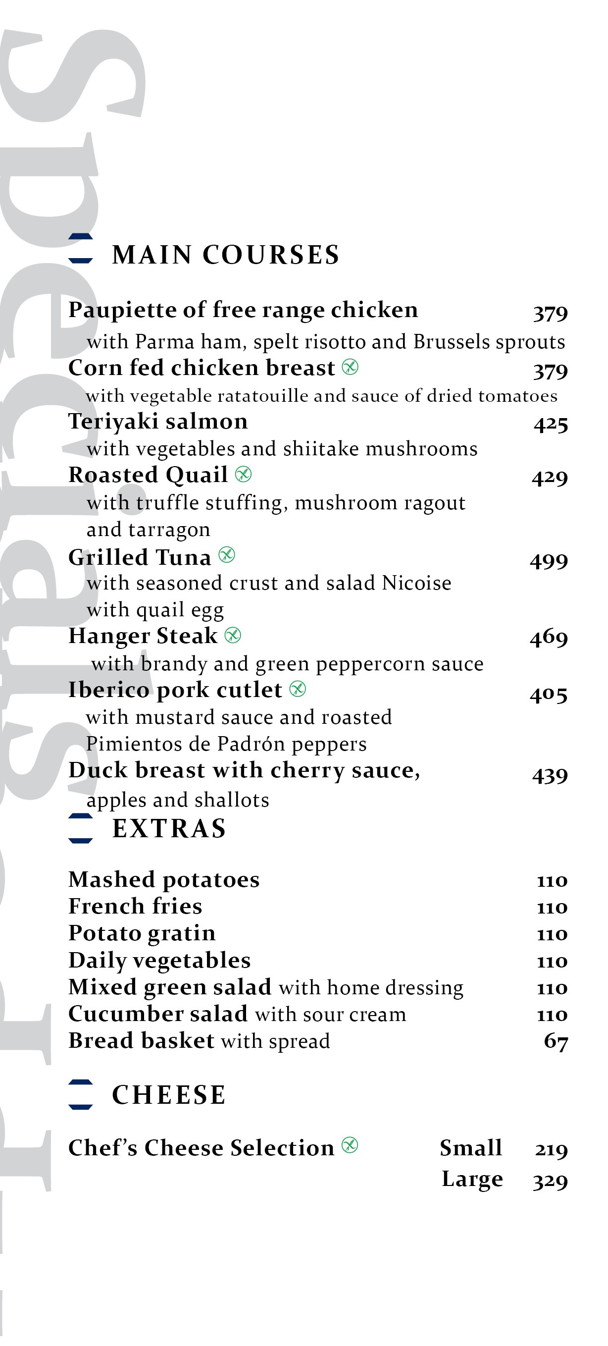 Menu ala Carte nový – Café Imperial