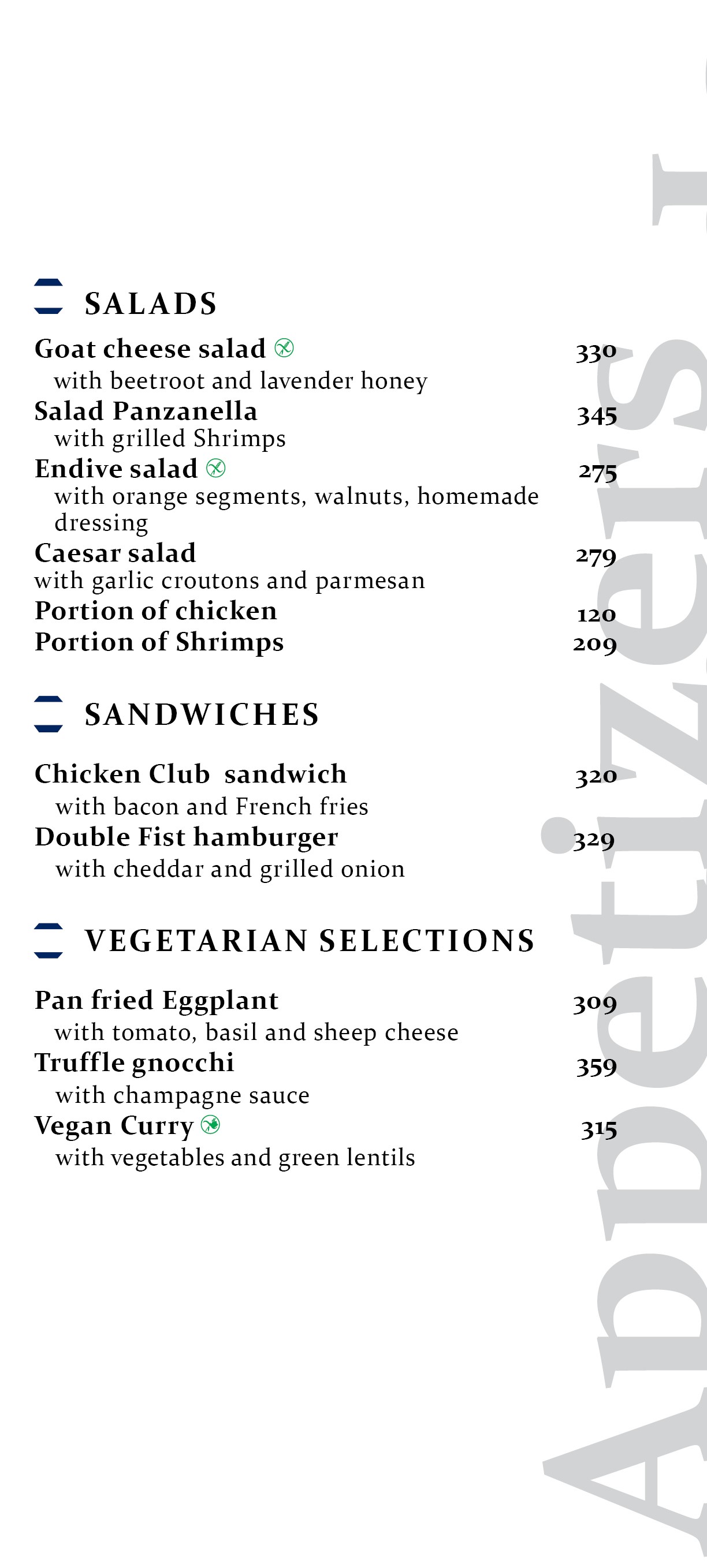 Menu ala Carte nový – Café Imperial